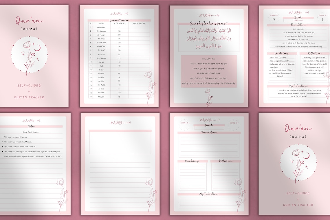 Quran Journal Printable Quran Journal Muslim Digital Journal Muslim ...