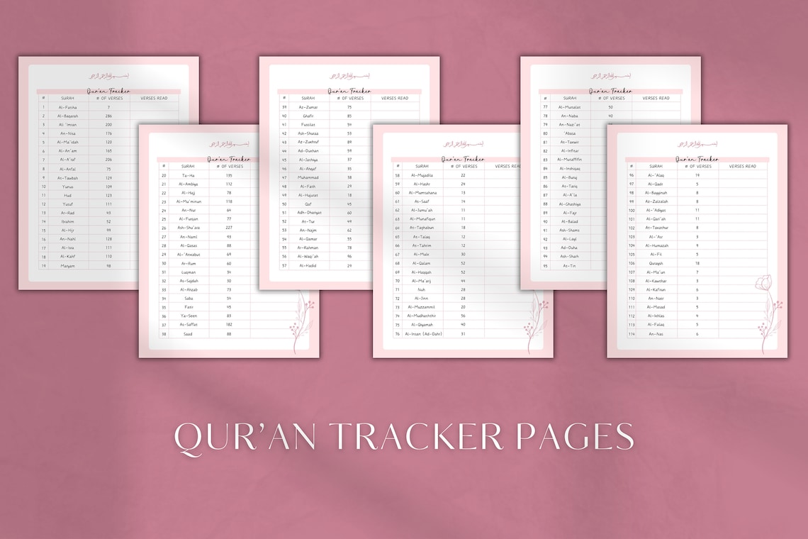 Quran Journal Printable Quran Journal Muslim Digital Journal Muslim ...