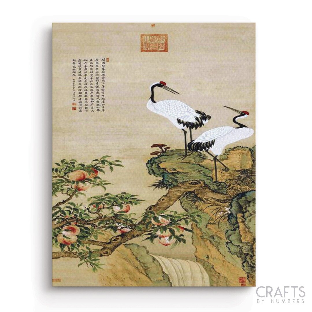 Red-crowned Crane Paint by Numbers Premium Paint by Number Paint by ...