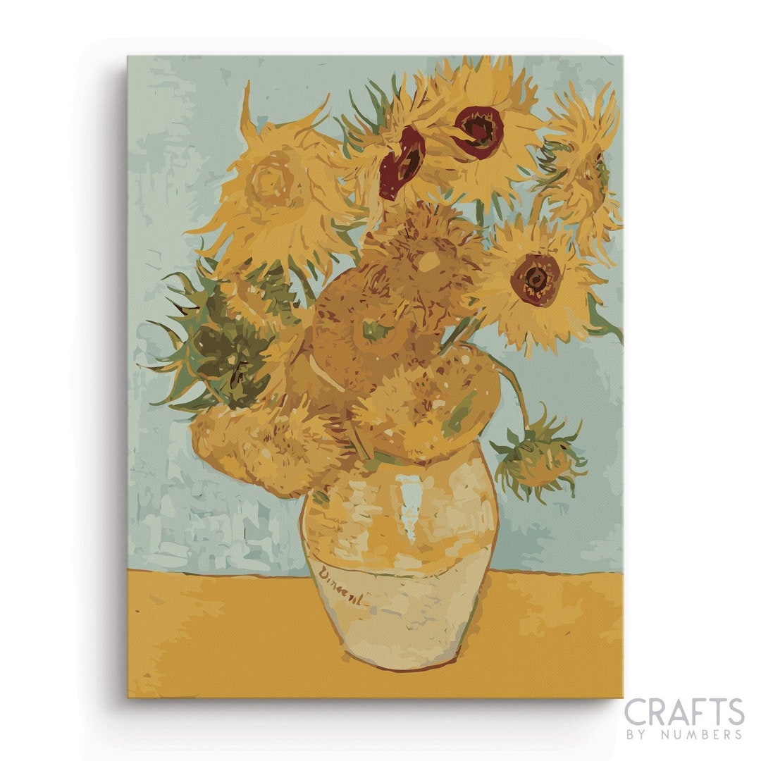 Sunflowers Vincent Van Gogh Paint by Numbers Premium Paint by Number ...