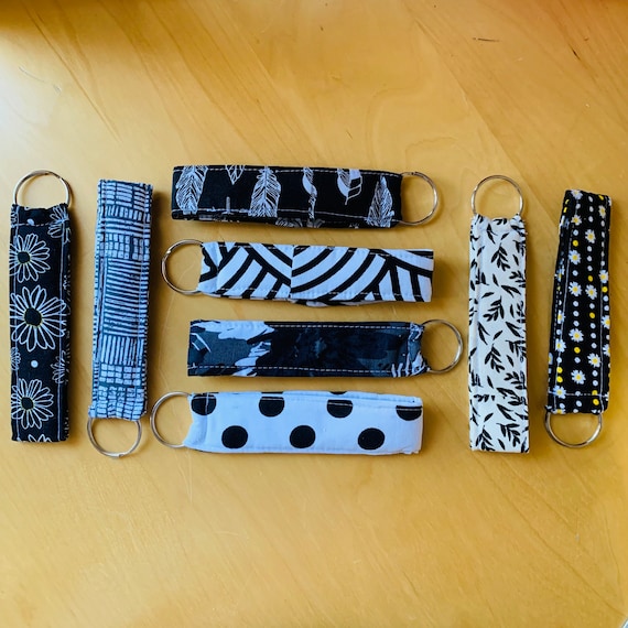 Black and White Key Fob Variety - Etsy