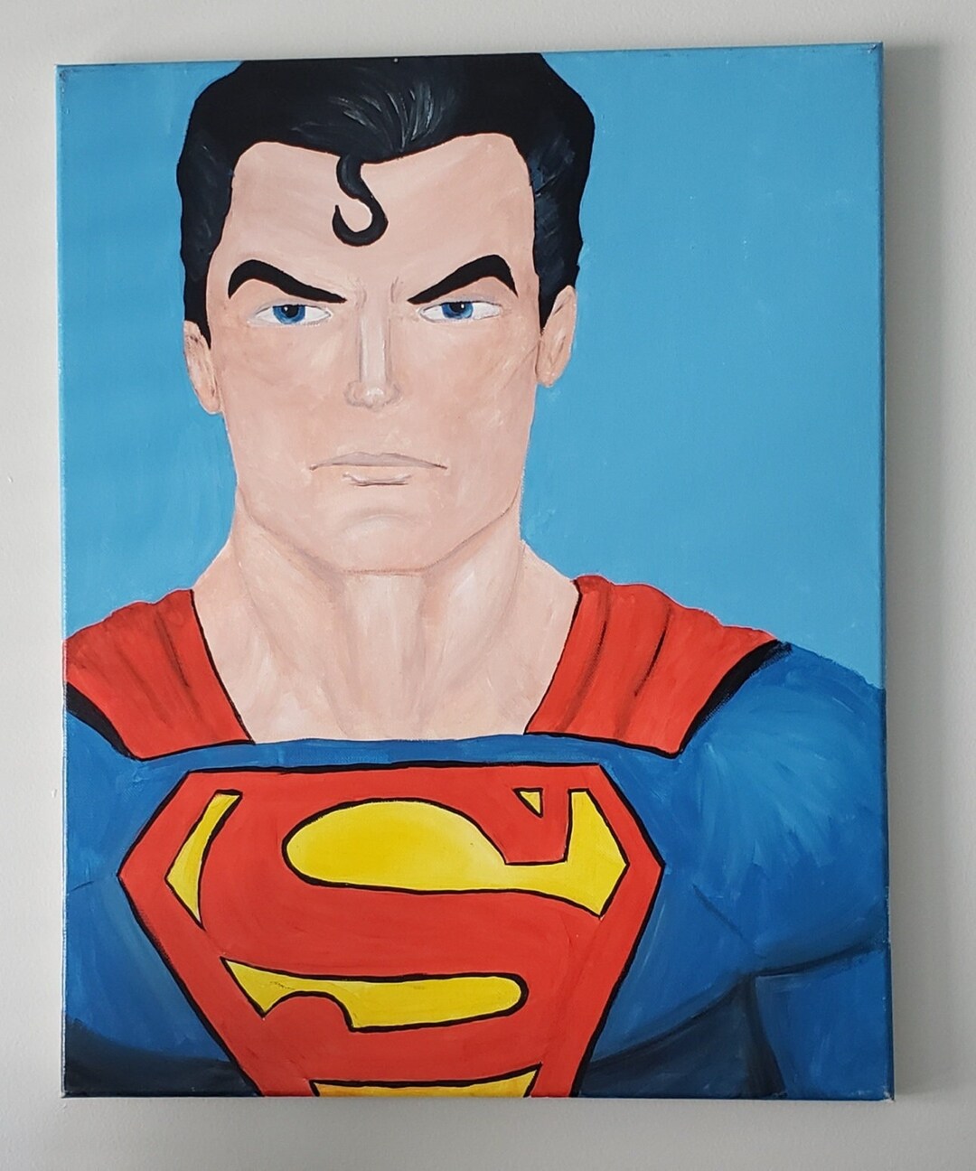 Cartoon Superman Man of Steel Comic Hero - Etsy