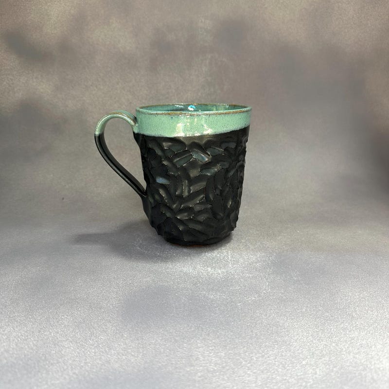 Carved Ceramic Mug - Etsy