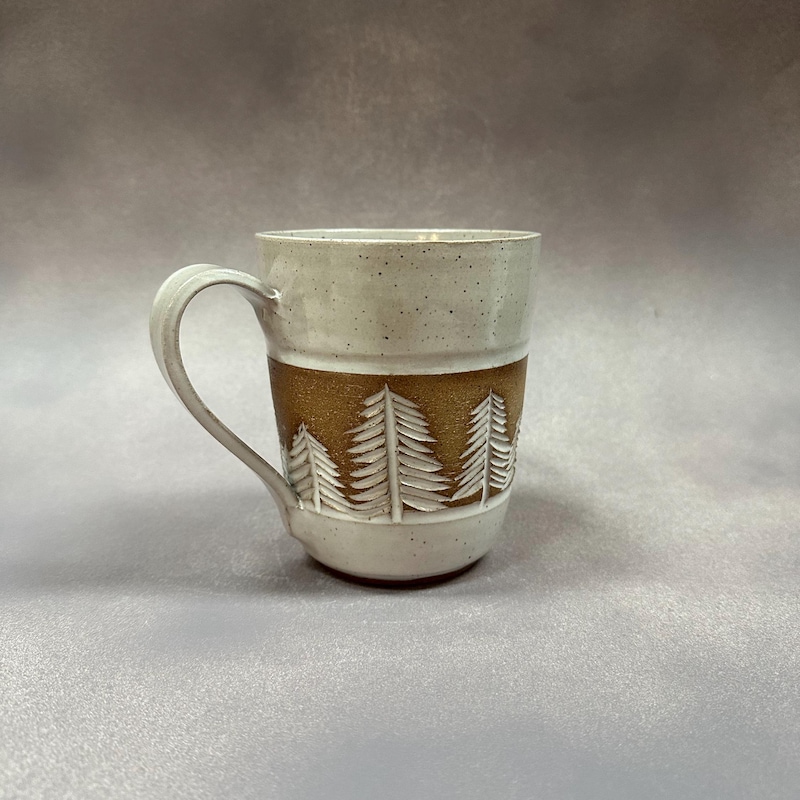 Carved Ceramic Mug - Etsy