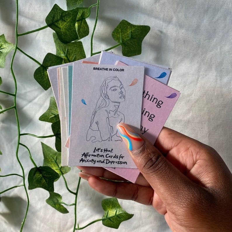 Affirmation Cards for Anxiety and Depression - Etsy