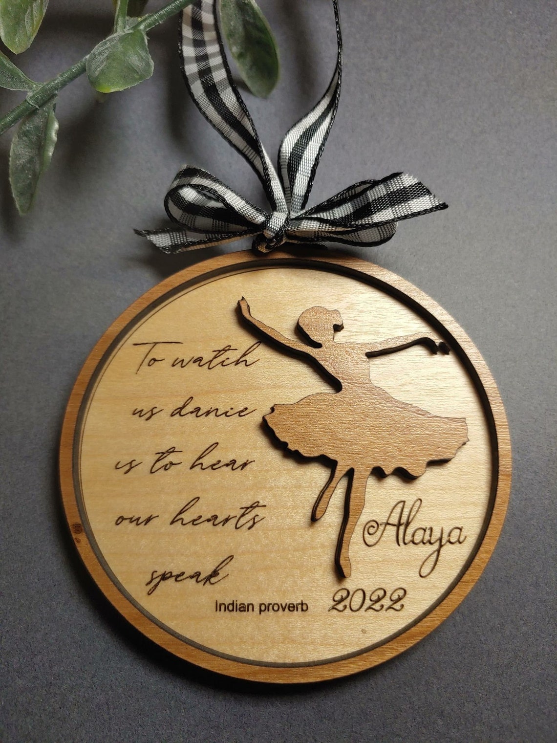SVG, Laser Cut File, Ready Laser Engraved 2-layer Personalized Proverb ...