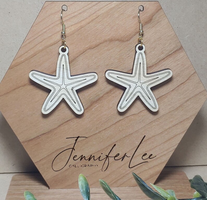 SVG Laser Cut File, Engraved Shell Dangle Earring Bundle 8 Cut File ...