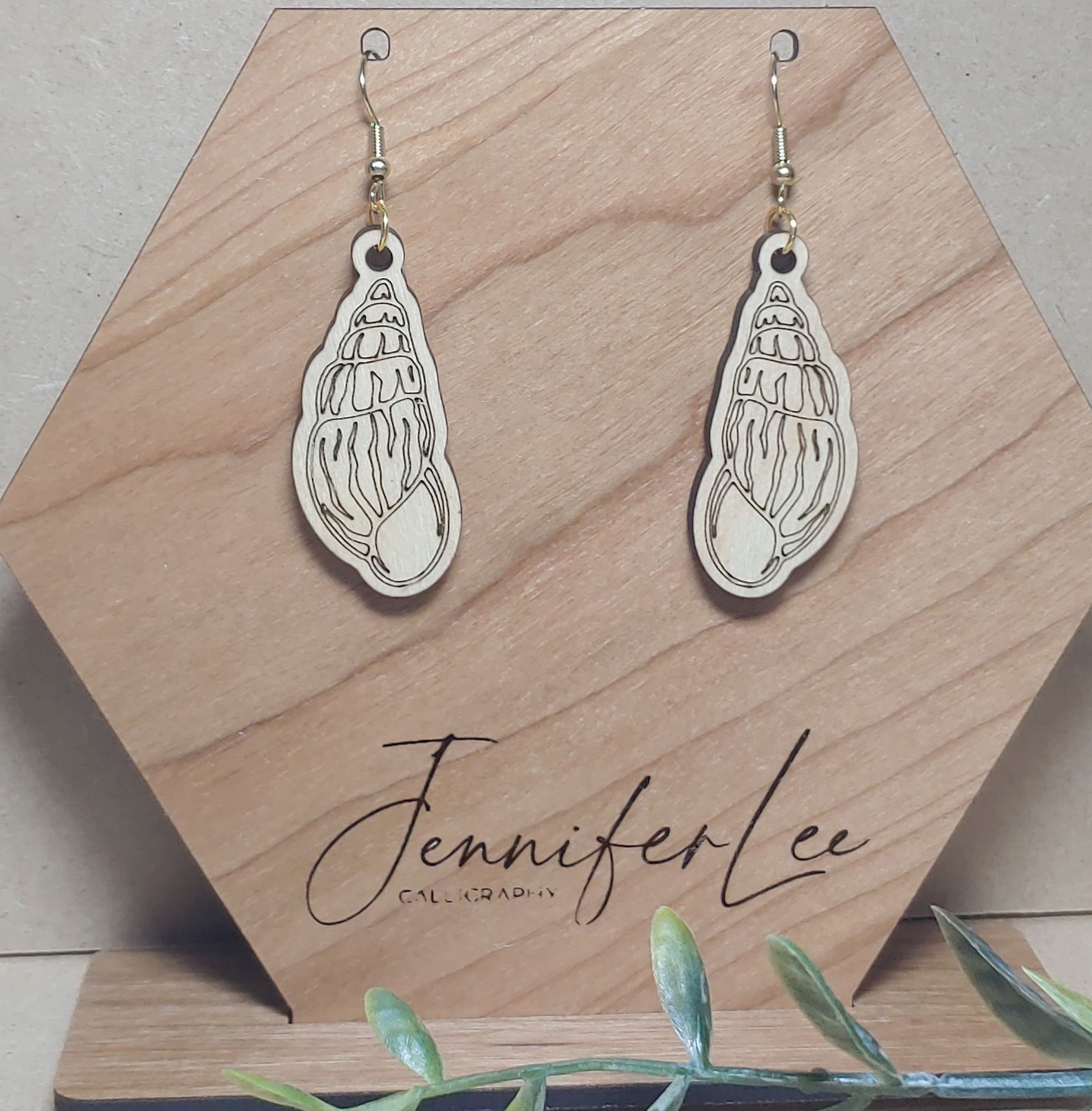 SVG Laser Cut File, Engraved Shell Dangle Earring Bundle 8 Cut File ...