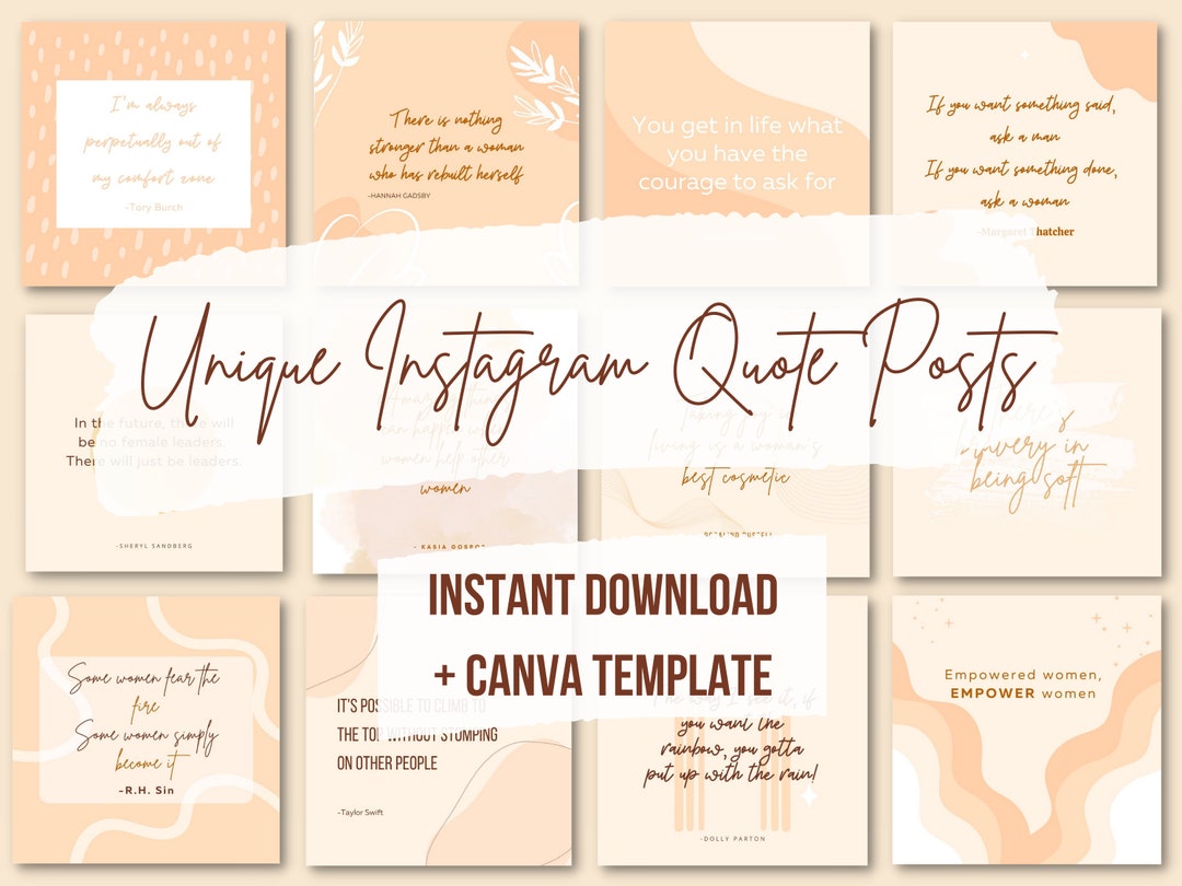 Editable Instagram Post Template | Quotes for Instagram | Unique Design ...