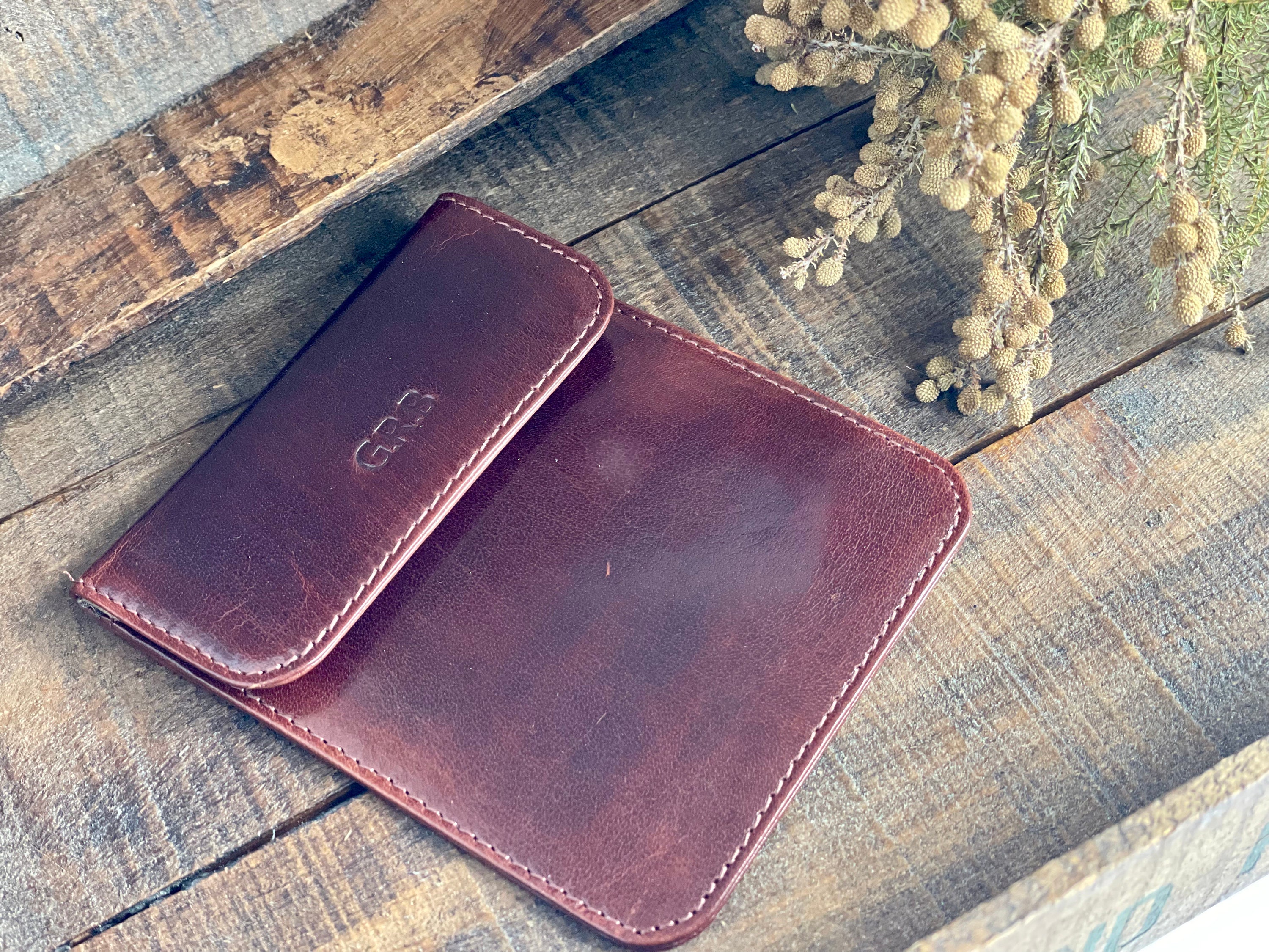 Personalised Luxury Leather RFID/ Faraday Key Pouch | Etsy