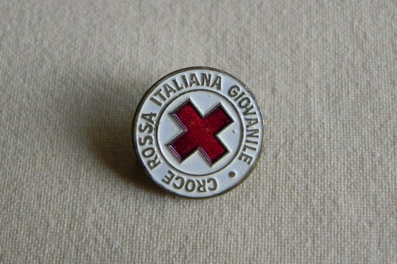 Badge of the Italian Youth Red Cross Sixties | Etsy