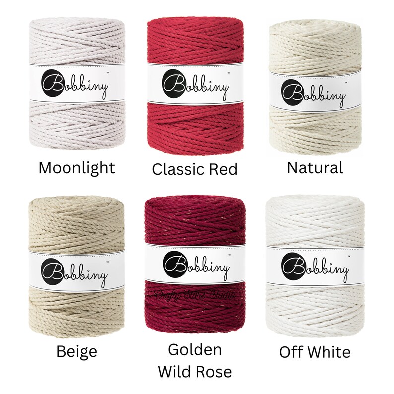Bobbiny 5mm 3ply Macrame Cord Made From 100% Recycled - Etsy