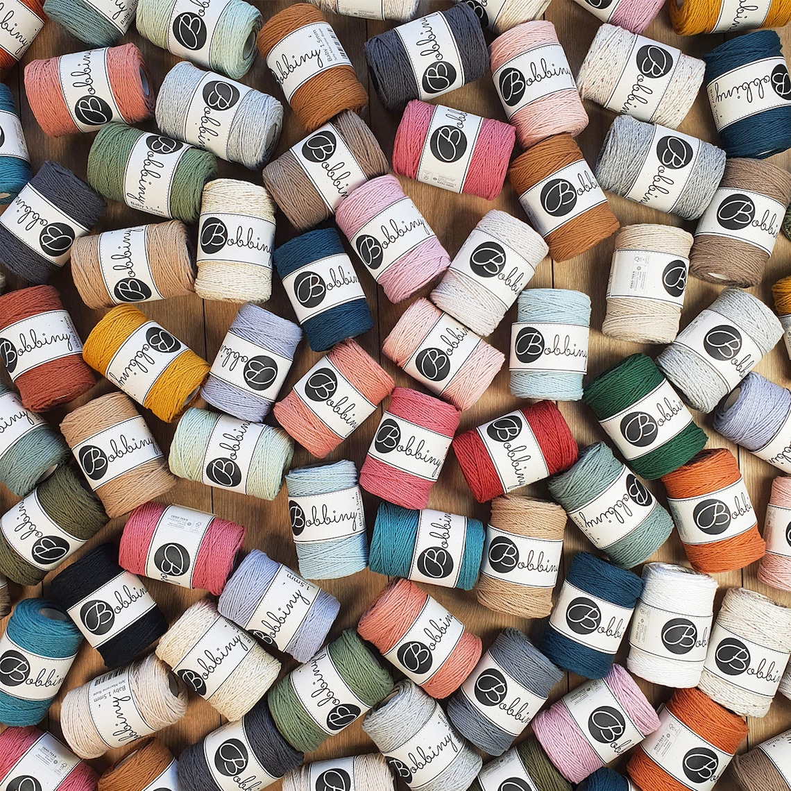 Bobbiny Color Palette Color Guide Examples Braided 3ply - Etsy