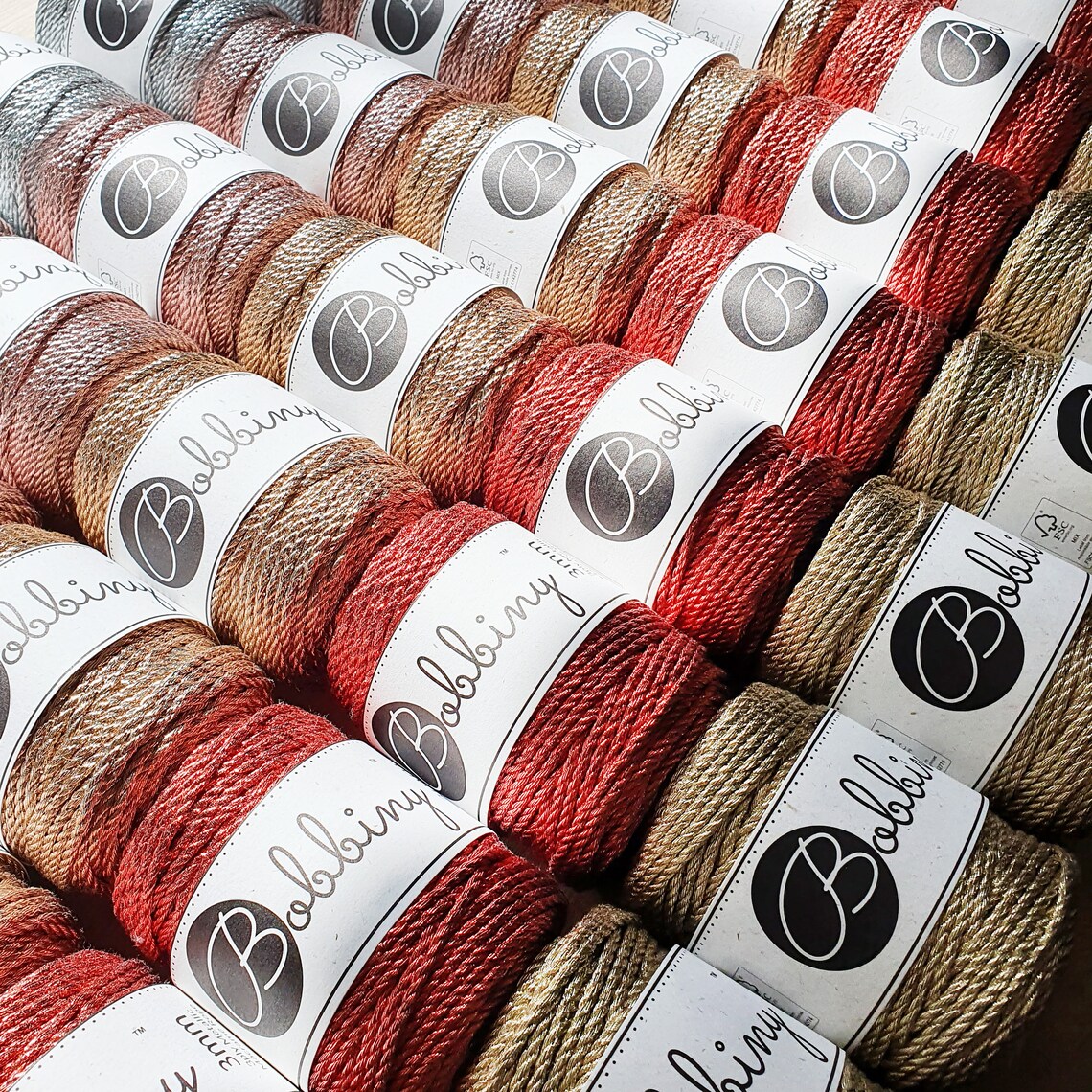 Bobbiny Color Palette Color Guide Examples Braided 3ply - Etsy