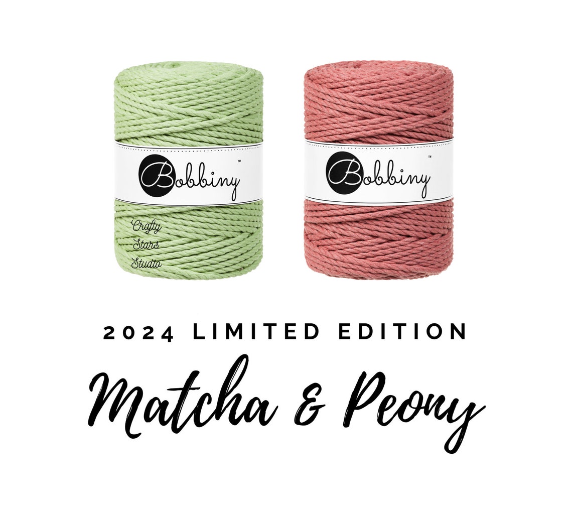 Limited Edition Bobbiny SS24 Colors 5mm 3PLY Rope 100% Recycled ...