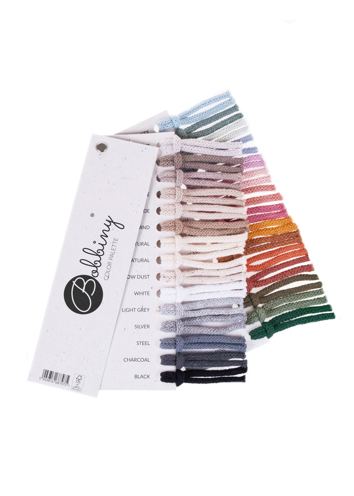 Bobbiny Color Palette Color Guide Examples Braided 3ply - Etsy