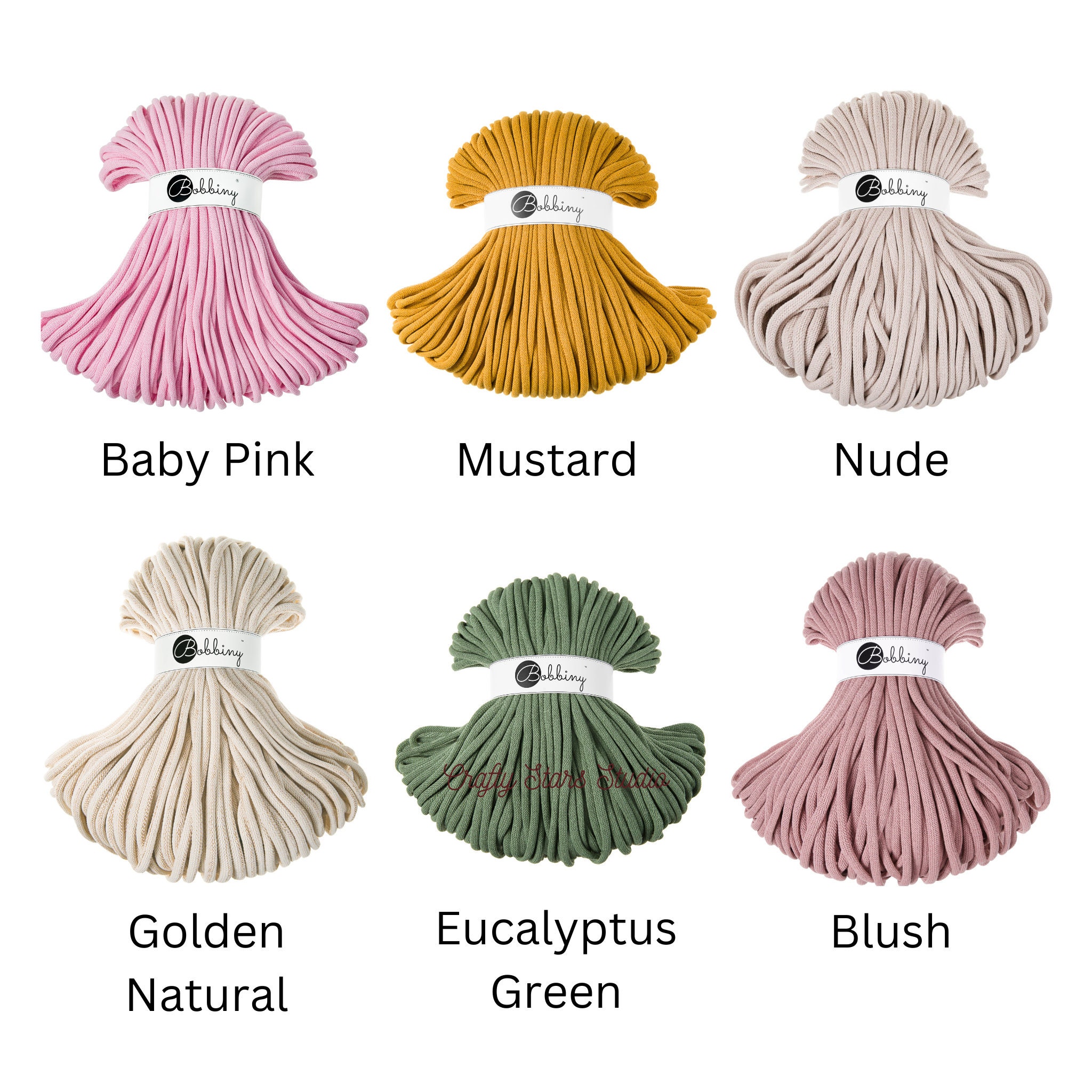 BOBBINY 9mm Braided Macrame Cord Made From 100% Recycled Materials ...