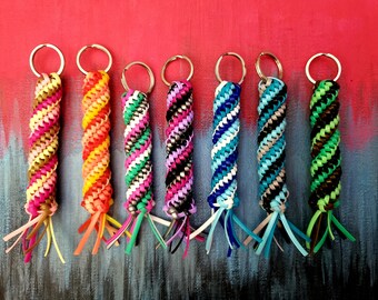 Spiral Gimp Keychain - Etsy