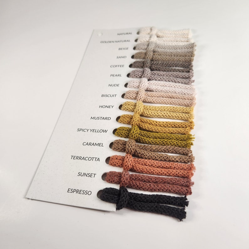 Bobbiny Color Palette, Color Guide, Examples, Braided, 3ply Rope ...
