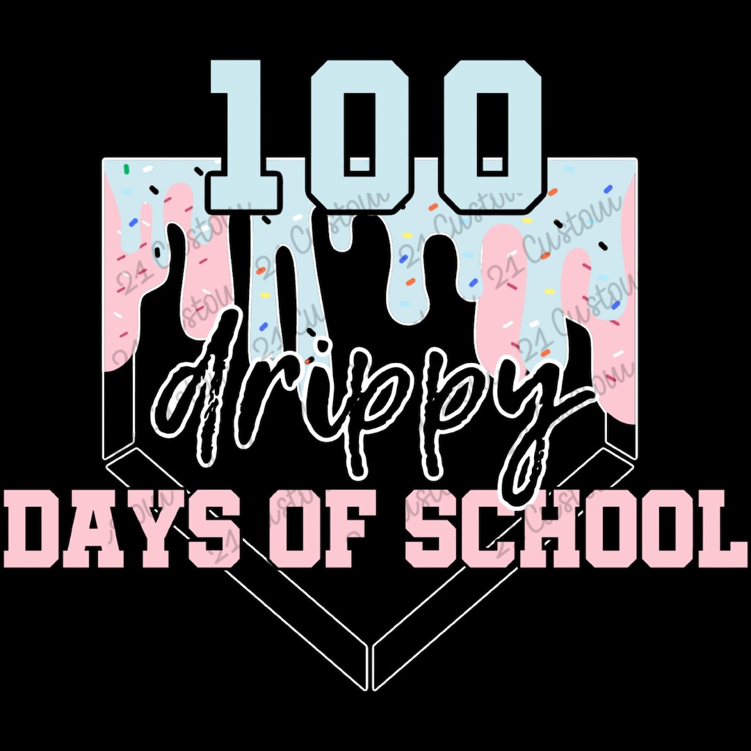 100 Drippy Days of School Baseball Ice Cream Png Jpg - Etsy