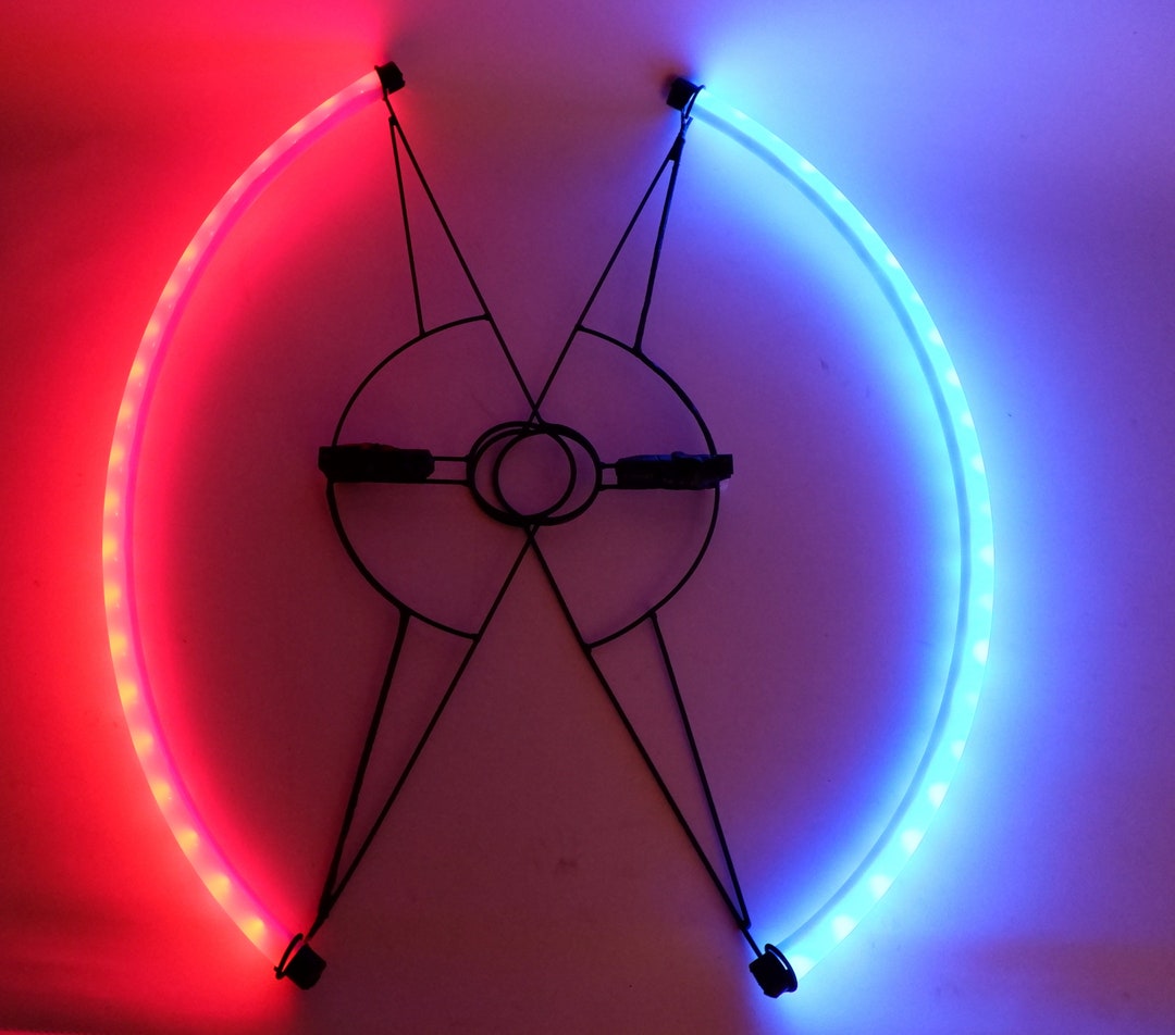LED Fans PAIR *** Spectra *** Gift for Performers Belly Dance Flow ...