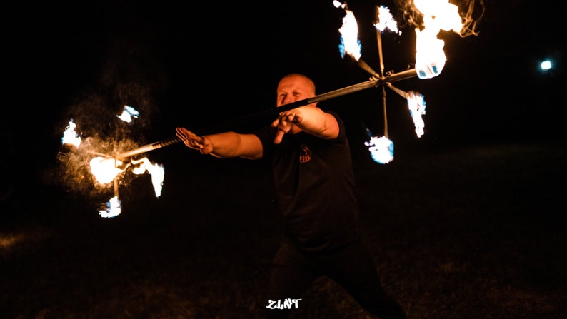 2in1 LED and Fire Dragon Staff, Collapsible Travel Staff - Etsy