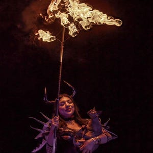 Fire Scythe Foldable Prop for Performance and Dancers Easy in Use /7 ...