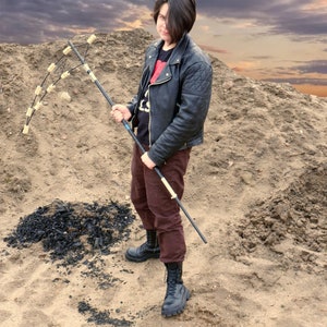 Fire Scythe Foldable Prop for Performance and Dancers Easy in Use /7 ...