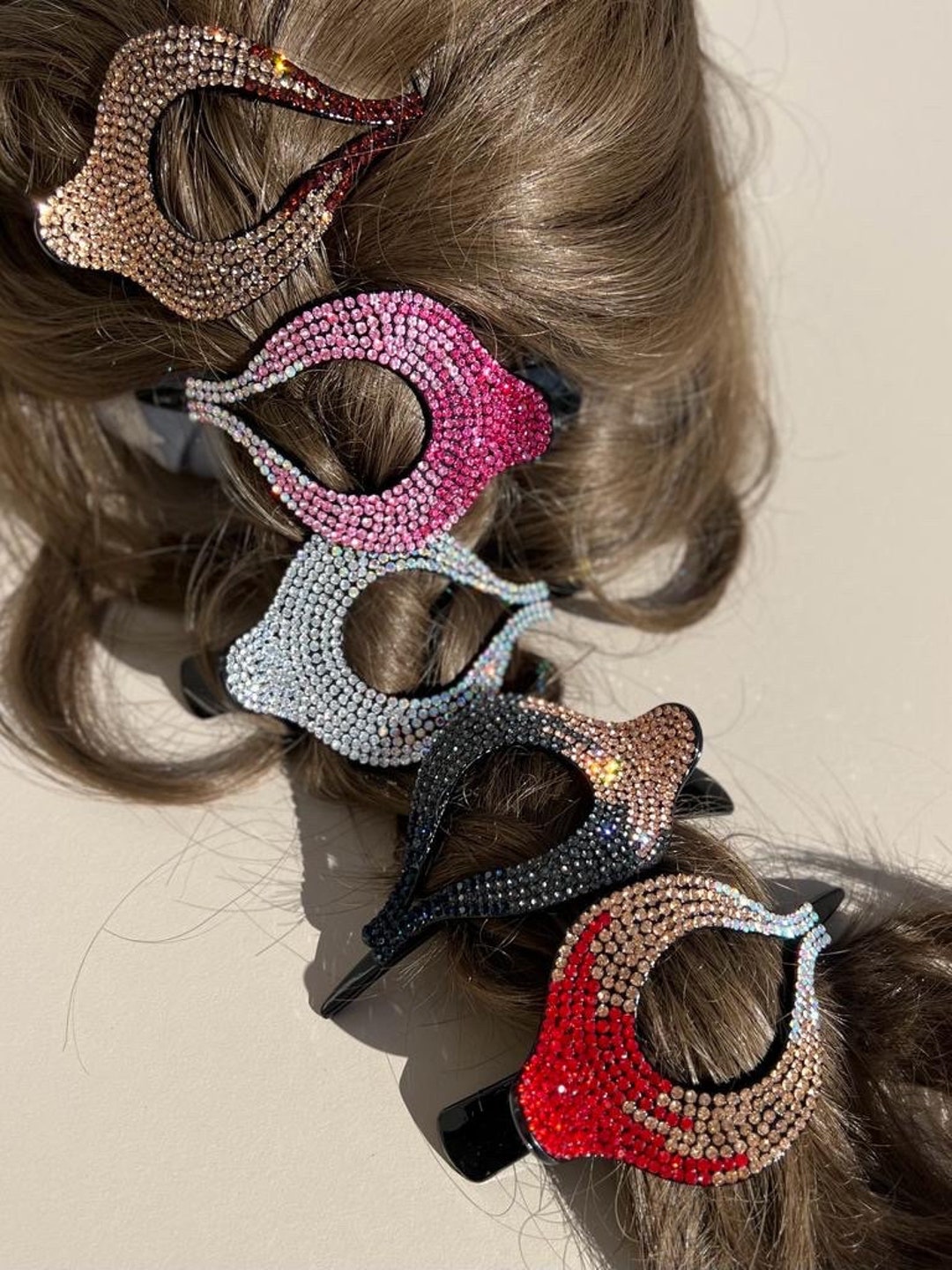 Rhinestone Hair Clip, Gem Hair Claw, Party Hair Accessory, Hair Claw ...