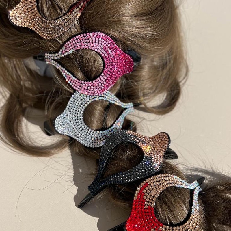Diamond Hair Clip - Etsy
