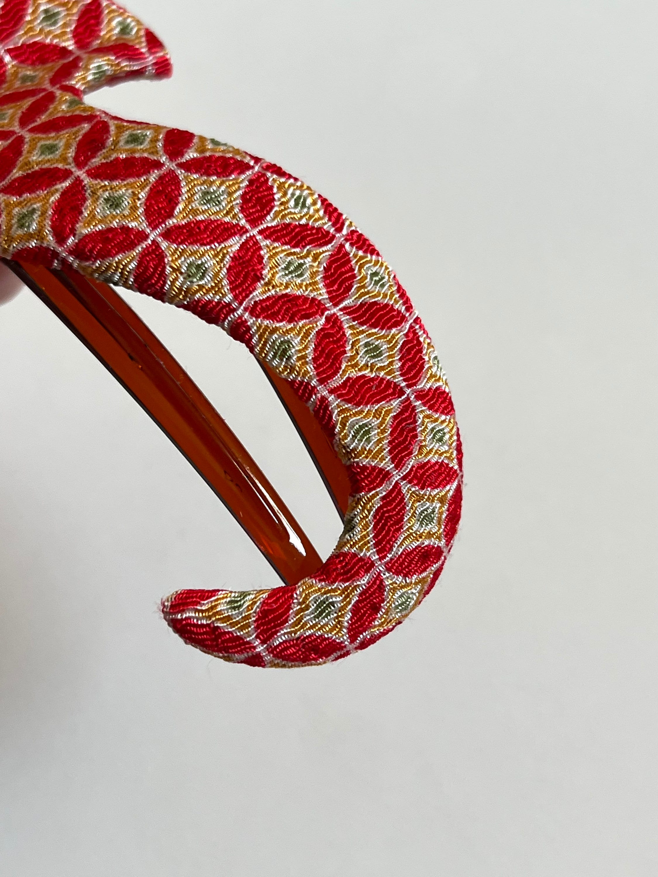 Satomi Hair Clíp, S Shape, Japanese Clip, Kimono Hair Clip, Red Clip ...