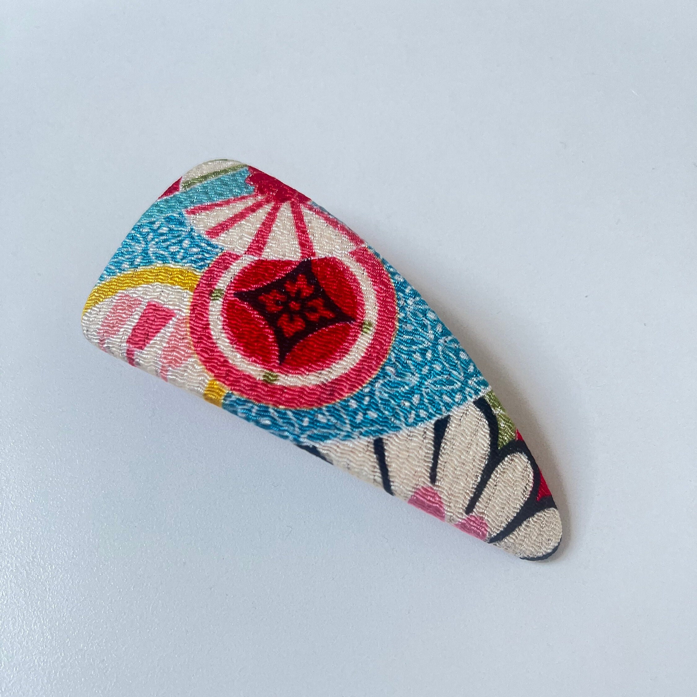 Maxi Side Hair Clip, Barrette Clip, Japanese Hair Clip, Japanese Print ...