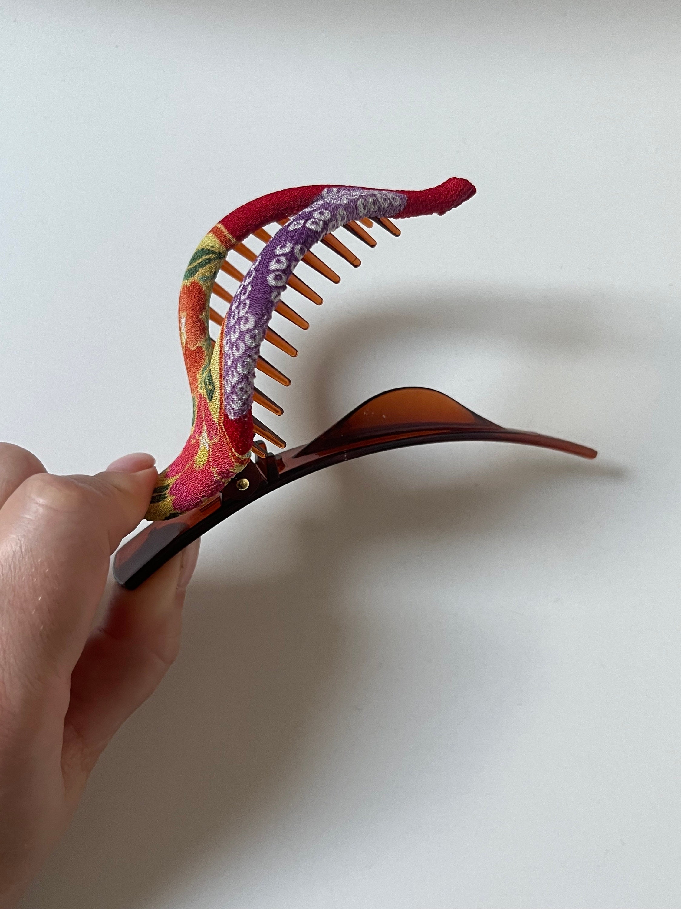 Satomi Clip, Hair Clip, Large Harp Shape Clip, Japanese Clip, Japanese ...