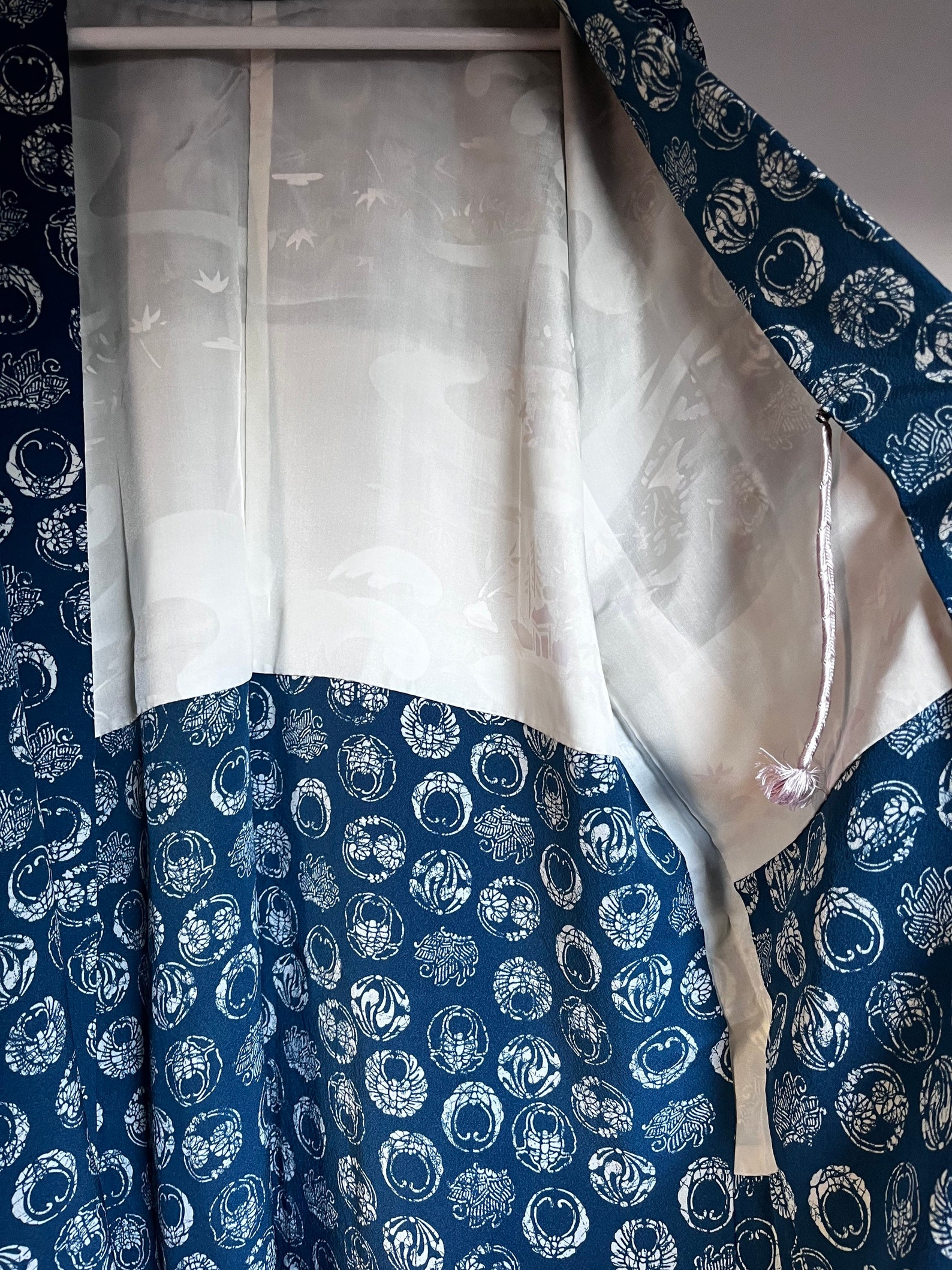 Blue Haori Jacket, Crepe Silk Haori, Japanese Haori, Vintage Haori ...