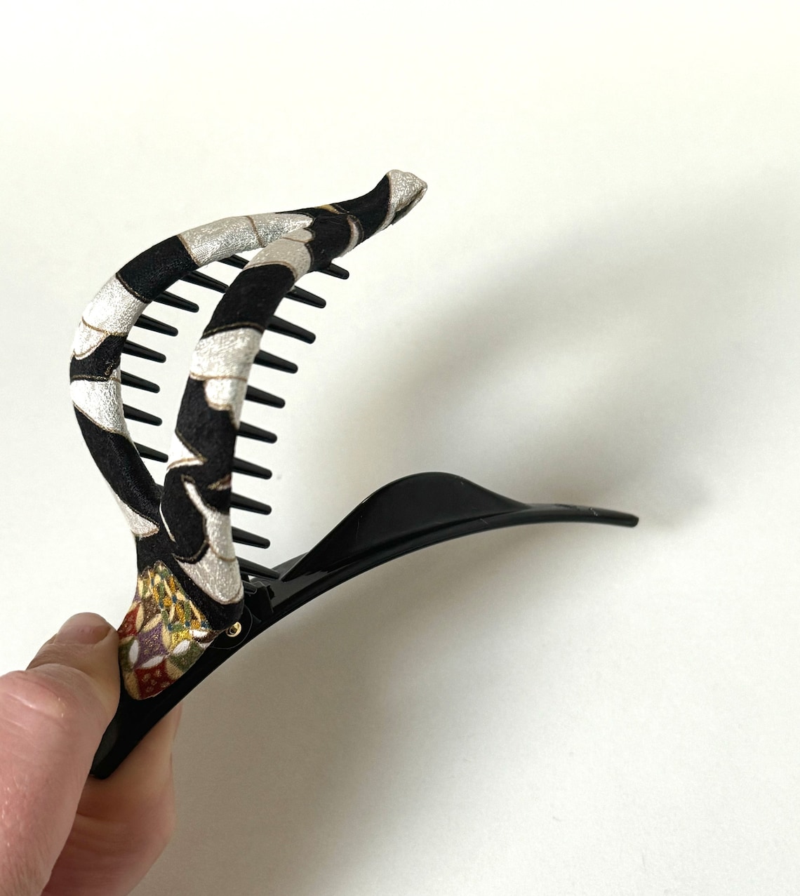Silk Hair Clip, Silk Satomi Clip, Vintage Kimono Silk, Hair Clip ...
