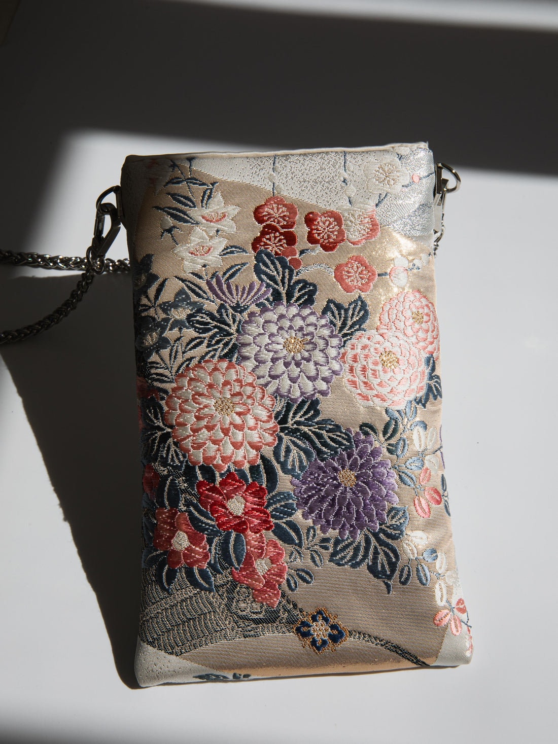 Obi Silk Pochette, Silk Phone Bag, Silk Pochette, Kimono Bag, Shoulder ...