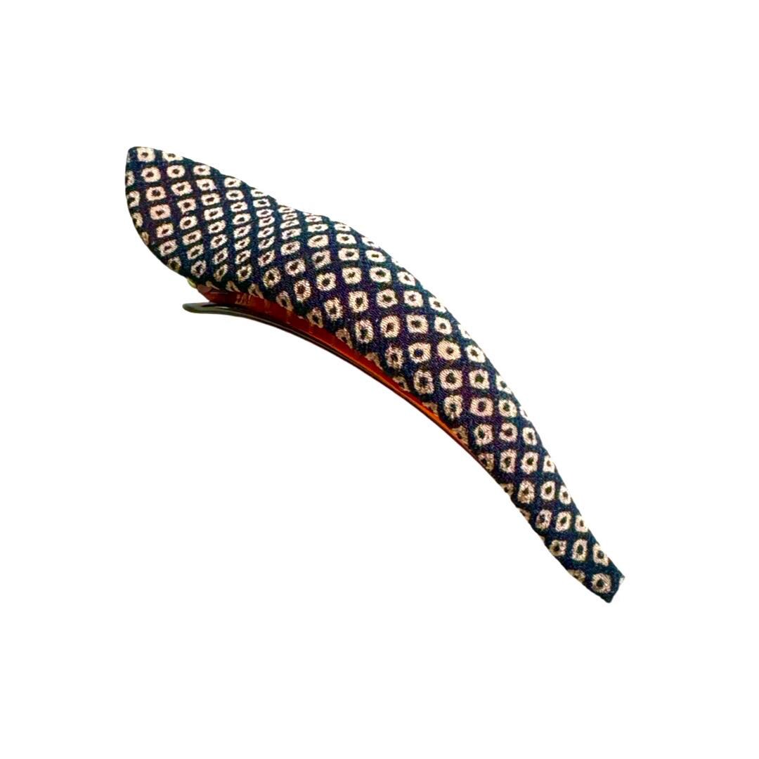 Navy Blue Hair Clip, Alligator Clip, Satomi Clip, Japanese Hair Clip ...