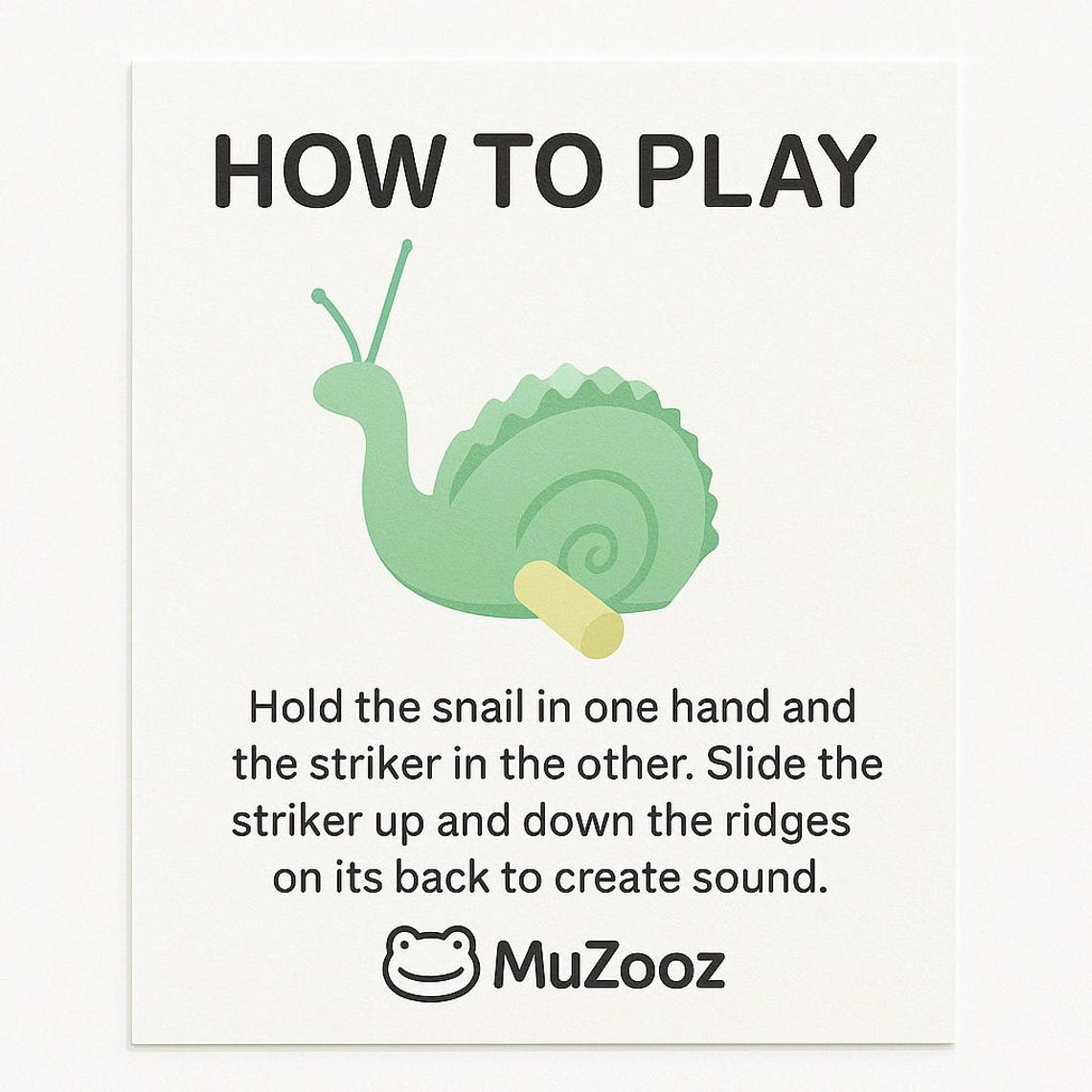 3D Printed Snail Guiro – Musical Animal Sound Toy | Handcrafted Eco ...