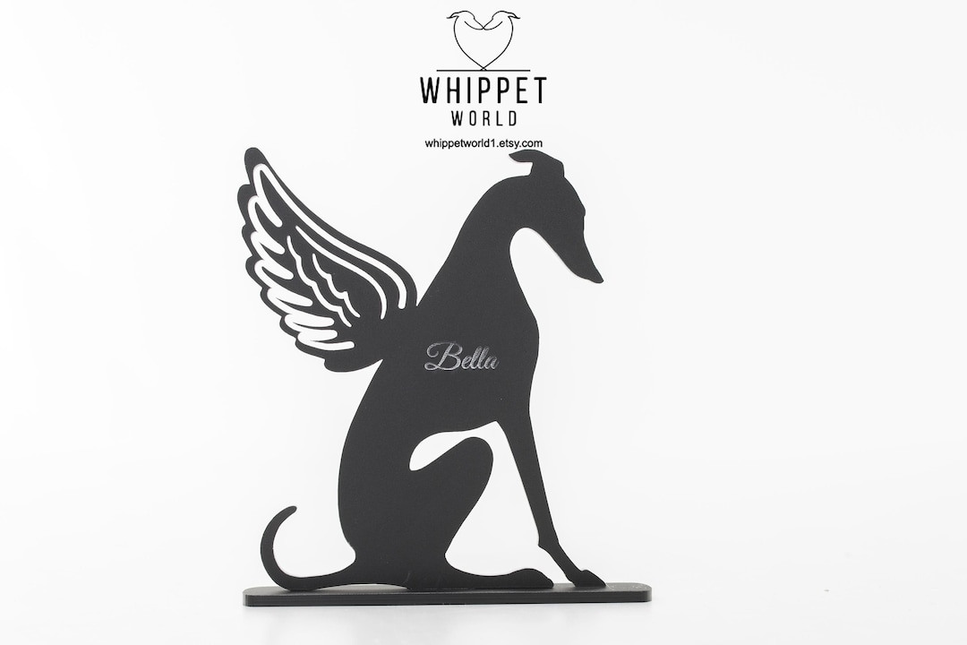 Memorial Angel Whippet Greyhound Ornament: Personalized Pet Loss Gift ...