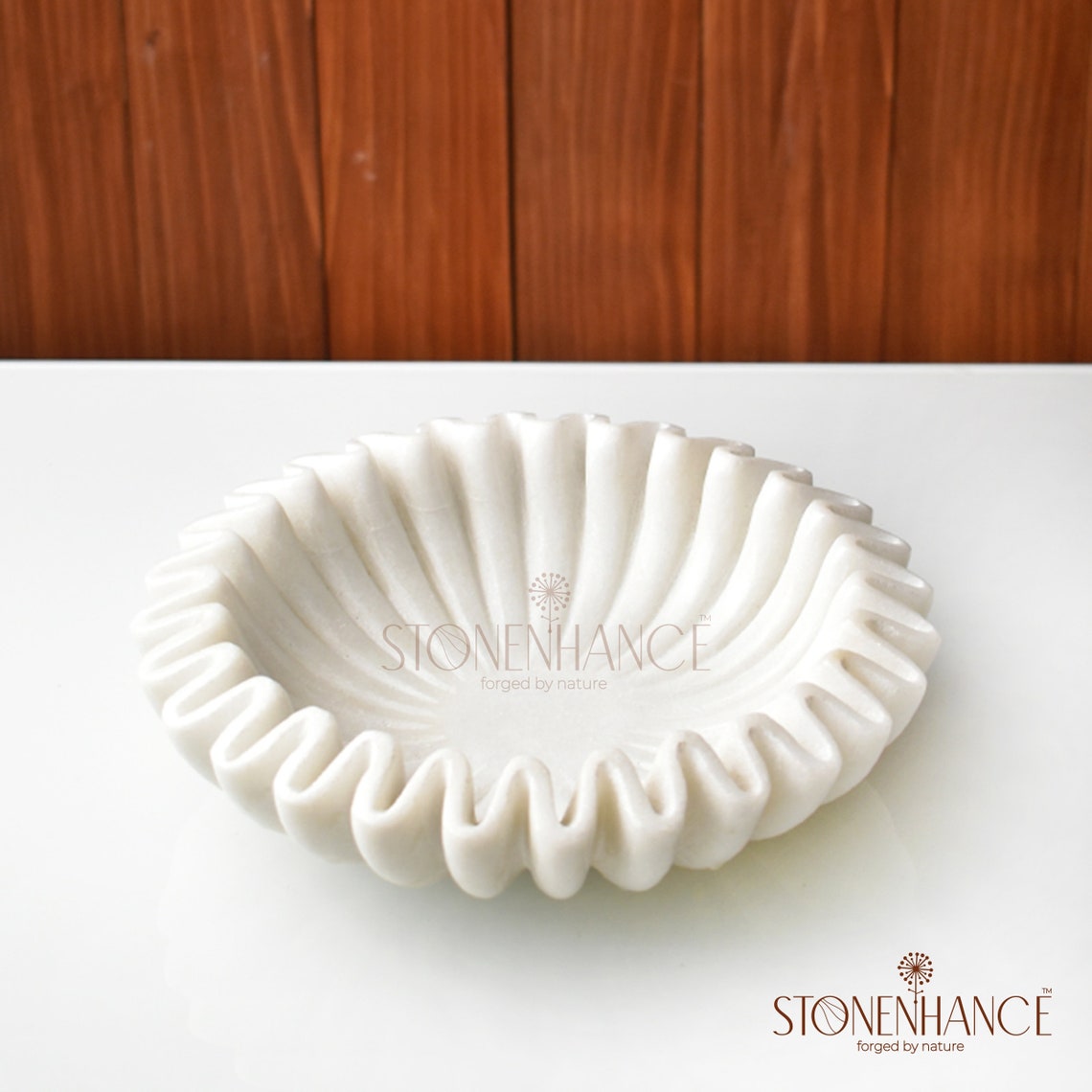 Ruffle Bowl Handcrafted Marble Bowl Decorative Marble Bowl - Etsy