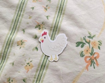 Chicken Die Cut Sticker English Study, Journal, Laptop, Ipad, Bottle ...