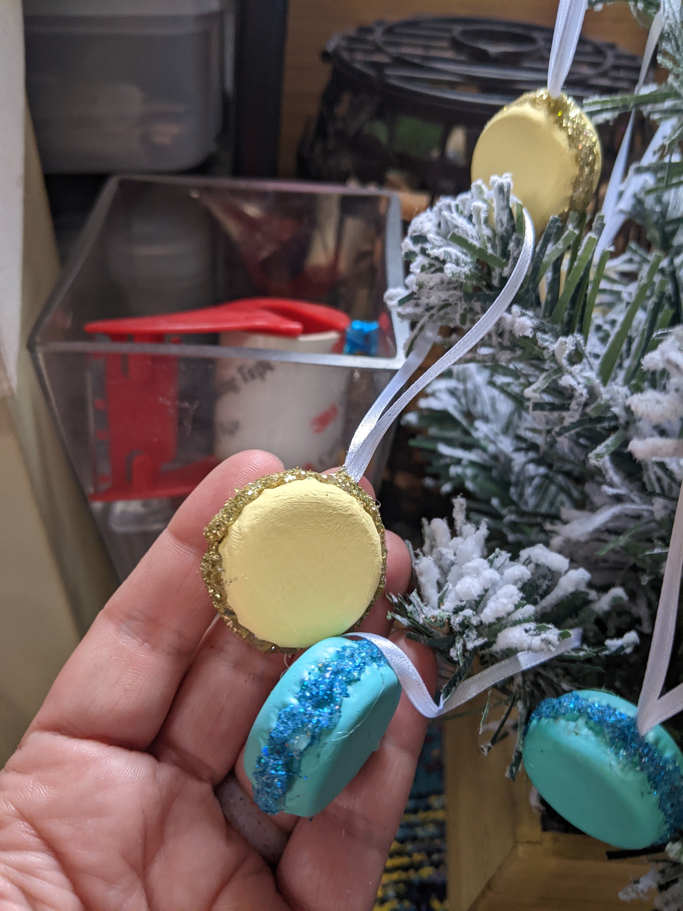 Handmade Macaroon/macaron Cookie Christmas Ornament Holiday Seasonal ...