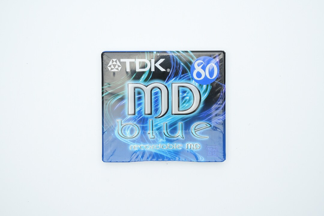 TDK Minidisc Blue – 80 Minutes of Rewritable Audio Storage in Iconic ...