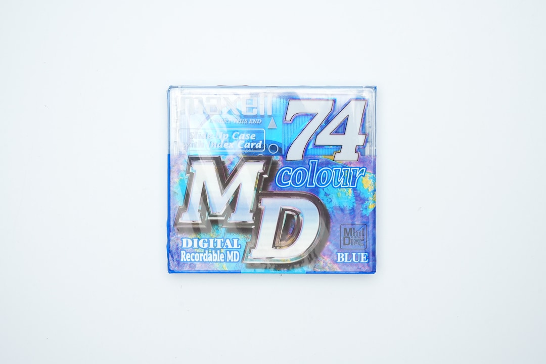 Maxell Minidisc Blue – Classic 90s Rewritable Minidisc With 74-minute ...