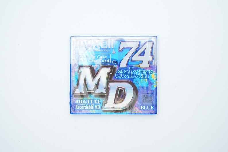 Maxell Minidisc Blue Classic 90s Rewritable Minidisc With 74-minute ...