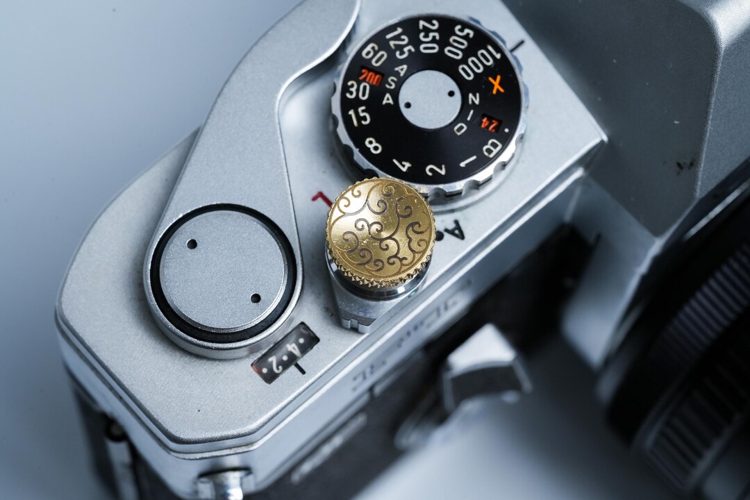 Japanese Cloud Design Brass Shutter Release Button for Fujifilm X100 ...