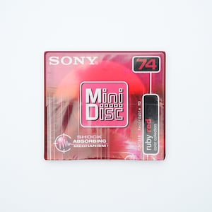 Sony Minidisc Ruby Red – Exclusive 90s Color Collection, Sealed in ...