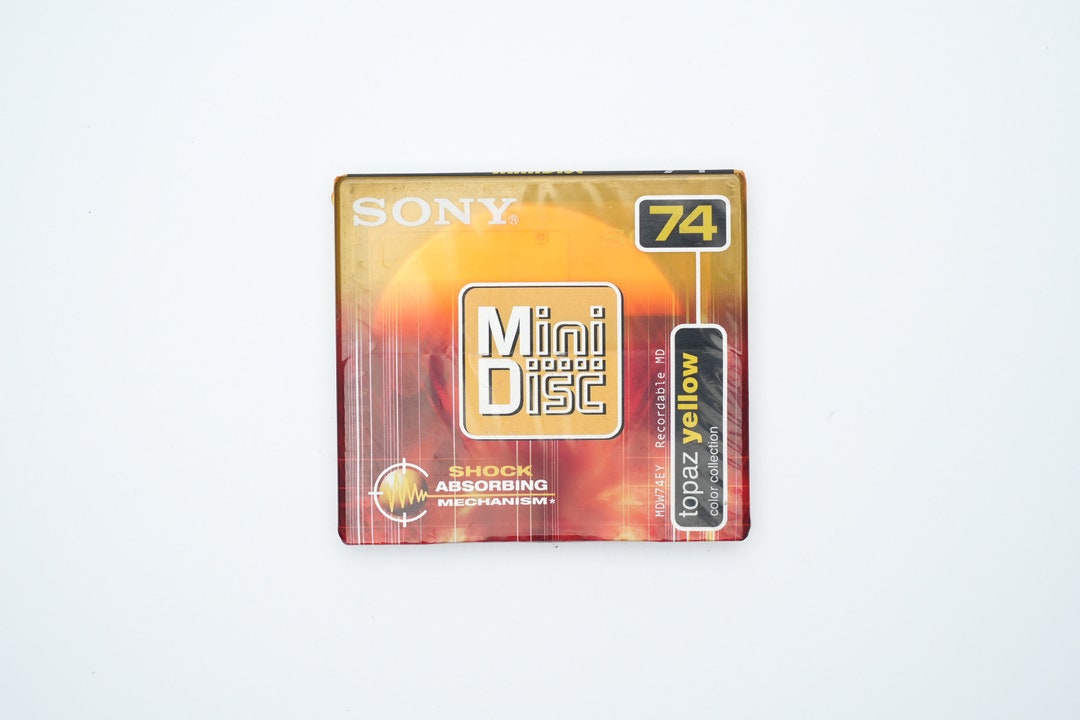 Sony Minidisc Topaz Yellow – Rare 90s Color Collection Edition, Sealed ...