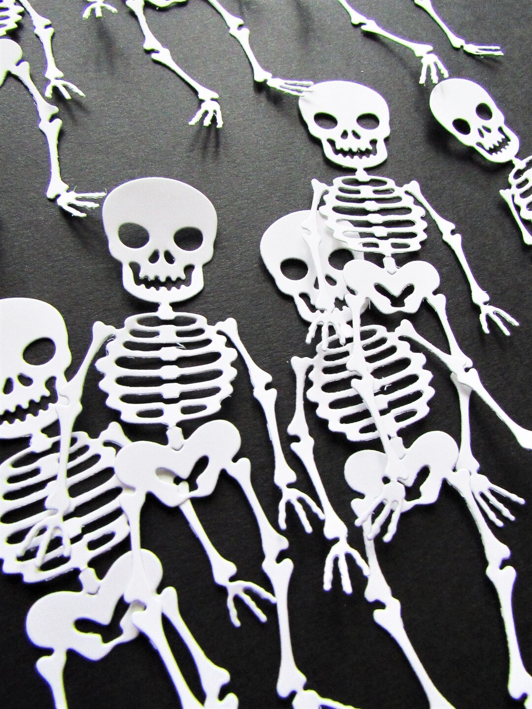 Skeleton Die Cuts, White Paper Skeletons, Craft Projects, Scrapbooking ...