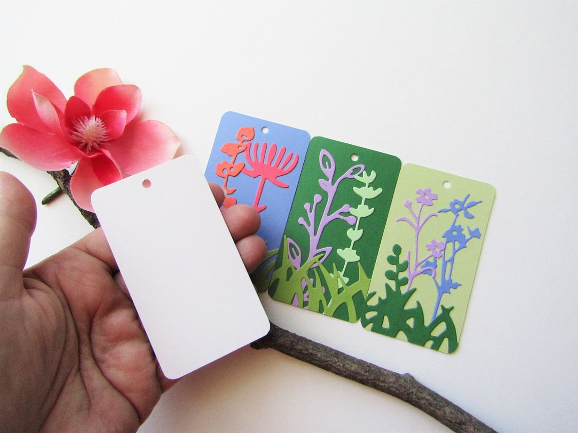 Gift Tags, 4 Rectangle Gift Tags, All Occasion Tags, Bright Colors ...